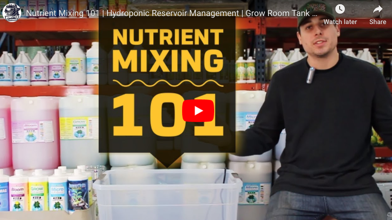 Nutrient Mixing 101 | Hydroponic Reservoir Management | Grow Room Tank ...