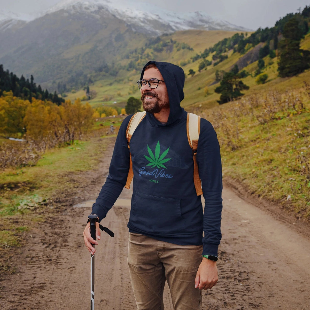 Weed Mountain Good Vibes Only Hoodie - Monster Gardens