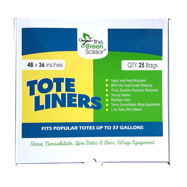 The Green Scissor Tote Liners 48 in x 36 in - Monster Gardens