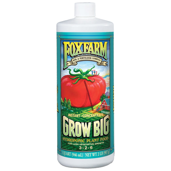 FoxFarm Grow Big Hydro Liquid Concentrate - Monster Gardens