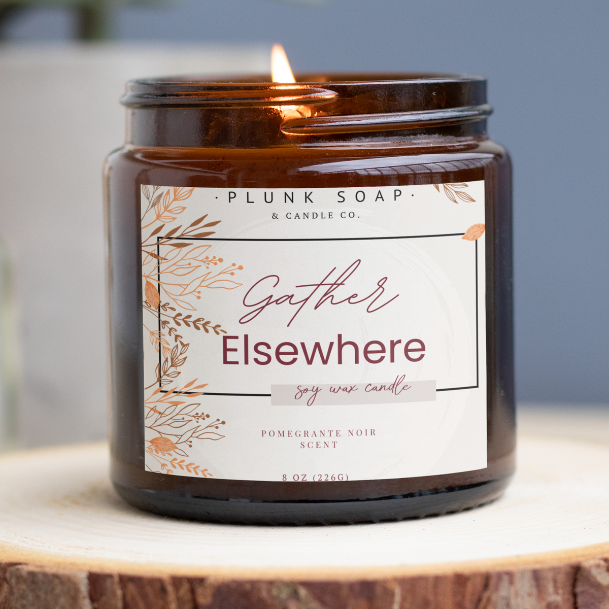 Gather Elsewhere Funny Scented Soy Candle - Monster Gardens